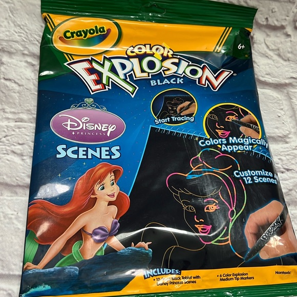 Crayola | Toys | Crayola Color Explosion Disney Scenes On Black | Poshmark